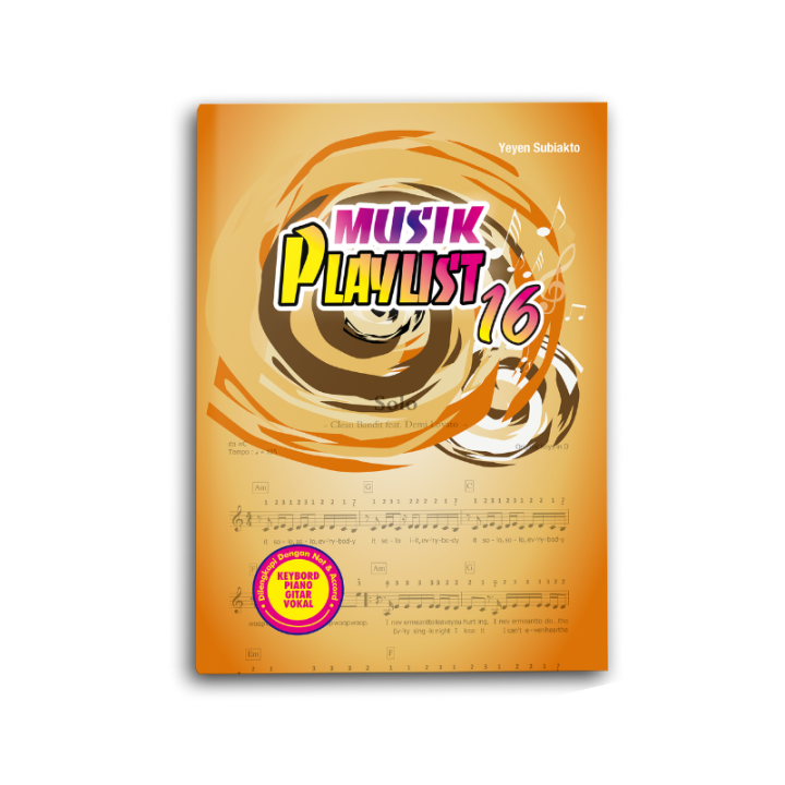 Buku Lagu Musik Playlist 16 Partitur Not Balok dan Angka Bisa Dimainkan ...