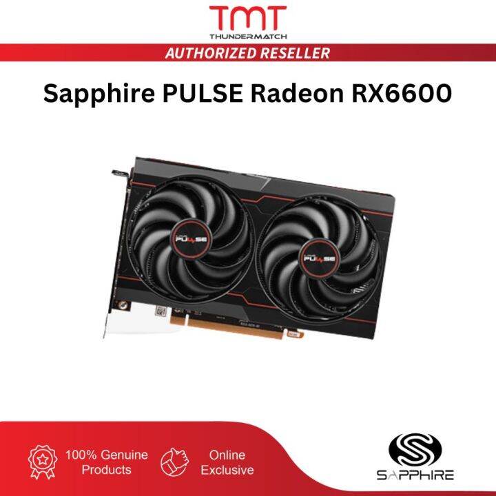 TMT Sapphire RX 6600 PULSE Gaming 8GB GDDR6 128Bit VGA Graphics Card ...