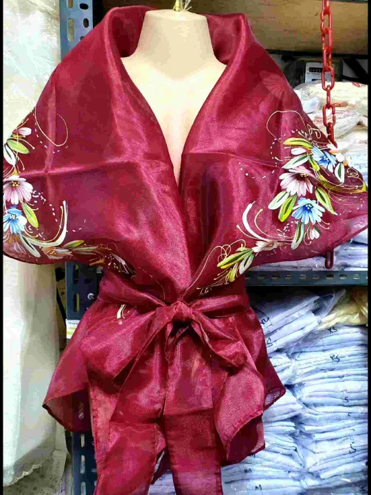 organza painting colord overlap free zise | Lazada PH