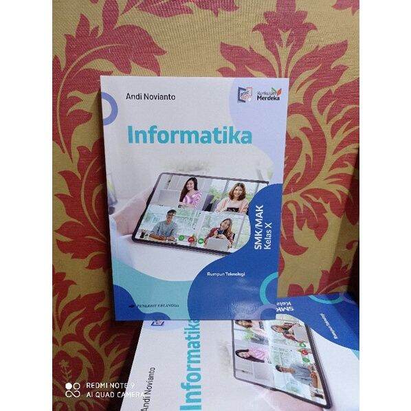 Buku Informatika Kelas X Rumpun Teknologi SMK Kurikulum Merdeka Erlangga | Lazada Indonesia