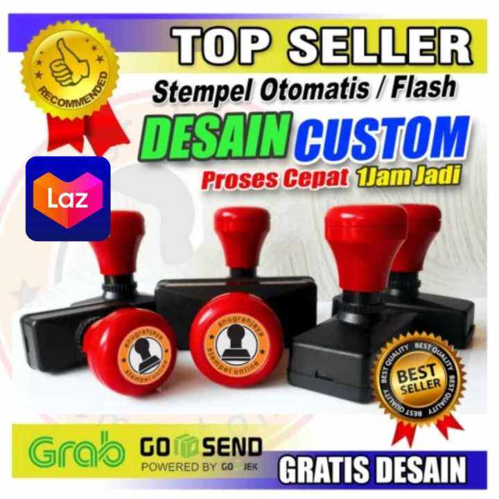 STEMPEL CUSTOM | STEMPEL LUNAS | LOGO | NAMA TANDA TANGAN | STEMPEL ...