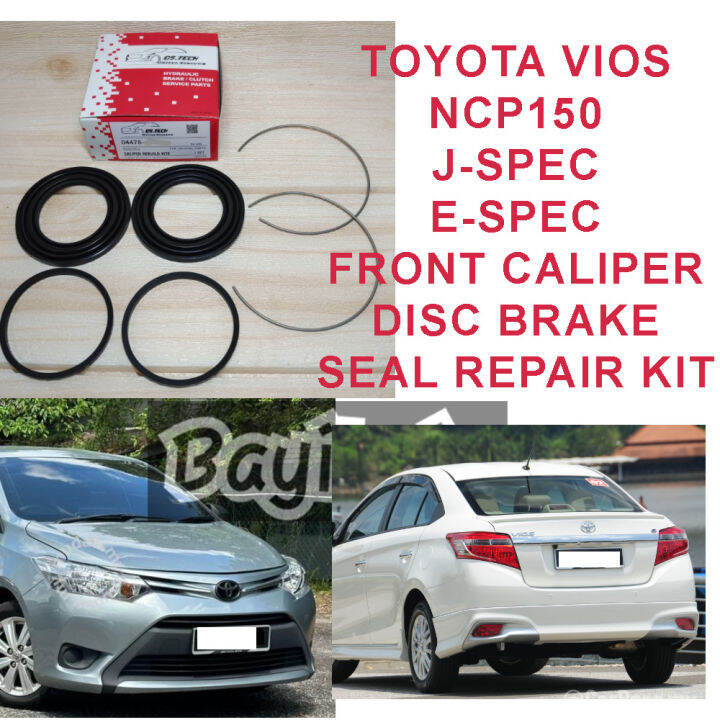 TOYOTA VIOS NCP150 J-SPEC, E-SPEC FRONT CALIPER DISC BRAKE SEAL REPAIR ...