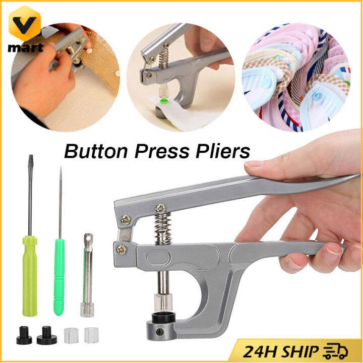 Snap Button Plier T3 T5 T8 Metal Pressure Pliers Plastic Snap Button Installation DIY Tool Snap ...