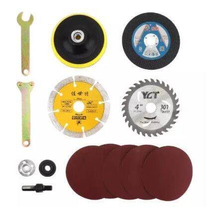 ghy12pcs Electric Drill Variable Angle Grinder Mandrel Adapter Disc ...