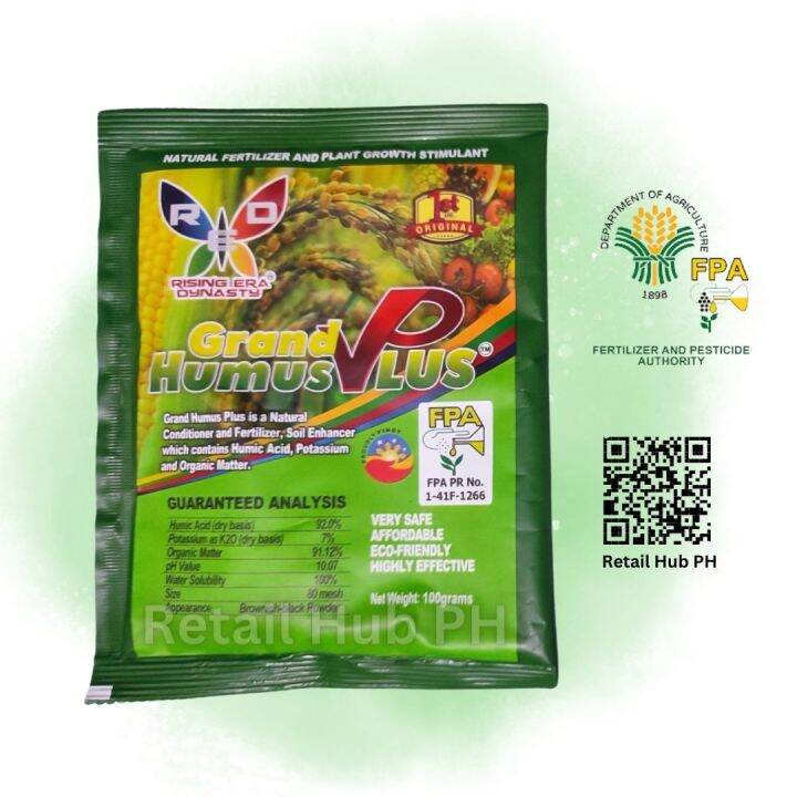 Grand Humus Plus 100% Organic Soil Conditioner and Plant Growth ...