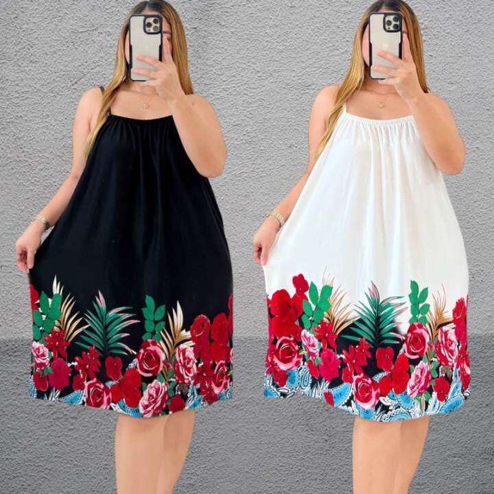 Spaghetti Daster | Pambahay Duster | FREESIZE One Size SMALL to XL ...