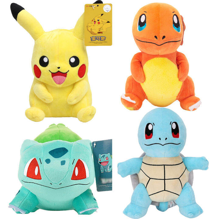Pokemon Plush Charmander Squirtle Pikachu Plush Bulbasaur Anime Stuffed ...