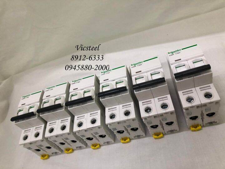 Schneider Miniature Circuit Breaker ic60n 2 pole 16 20 25 32 40 50 63 ...