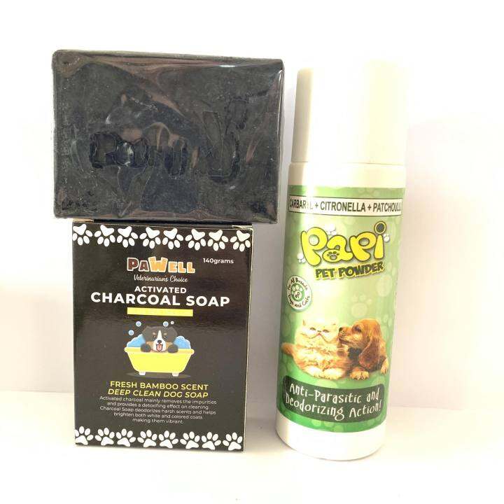 [SOUTH VET] PAWELL CHARCOAL SOPA AND PAPI PET POWDER FOR PETS / PARA SA ...