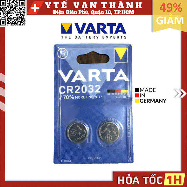 Pin Khuy Cúc Áo CR2032 VARTA (Đức) (Vỉ 2 Viên) | Pin CMOS, Điều Khiển ...