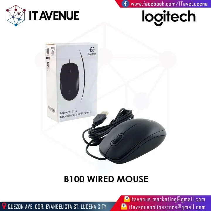 LOGITECH B100 WIRED MOUSE | Lazada PH