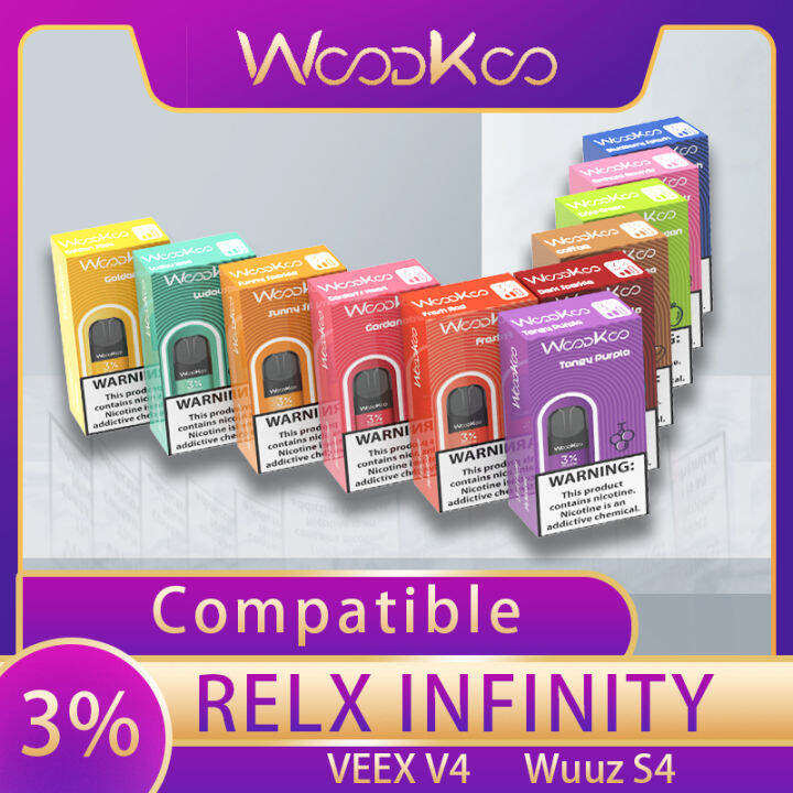 Hopeway WoodKoo RELX Infinity Pods Single Pods VEEX V4 Wuuz S4 pods ...