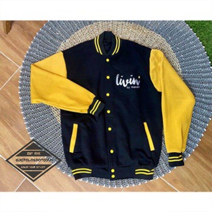JAKET VARSITY LIVIN BY MANDIRI - JAKET BASEBALL PERBANKAN LIVIN TYPE 2 ...