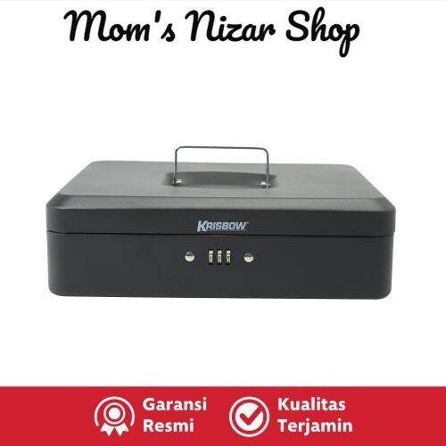 Krisbow Cash Box Dengan Nomor Kombinasi 30 Cm Hitam bagus berkualitas ...