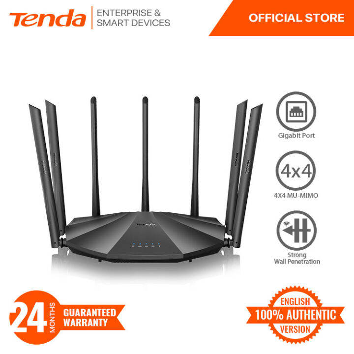 Tenda AC23 AC2100 Dual Band Gigabit Wireless MU-MIMO Router [ENGLISH ...