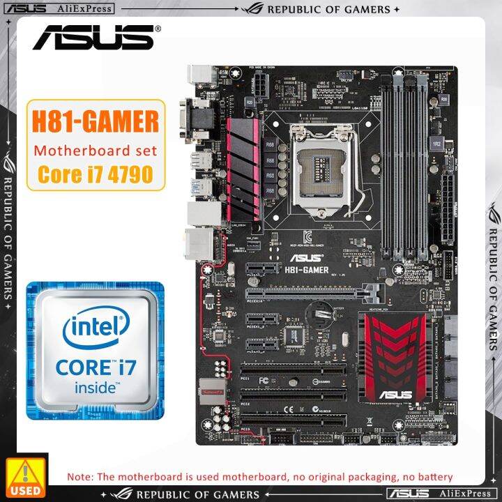 Asus H81 GAMER+I7 4790 CPU LGA 1150 motherboard kit Intel H81 ...