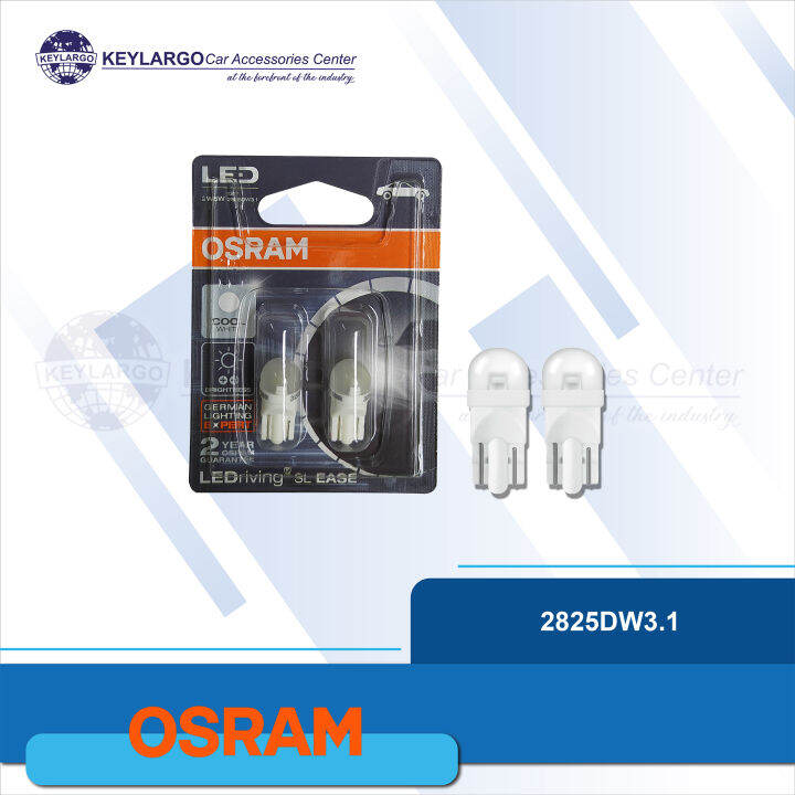 OSRAM BULB T10 LED COOL WHITE 6000K 12V 2825DW3.1 | Lazada PH