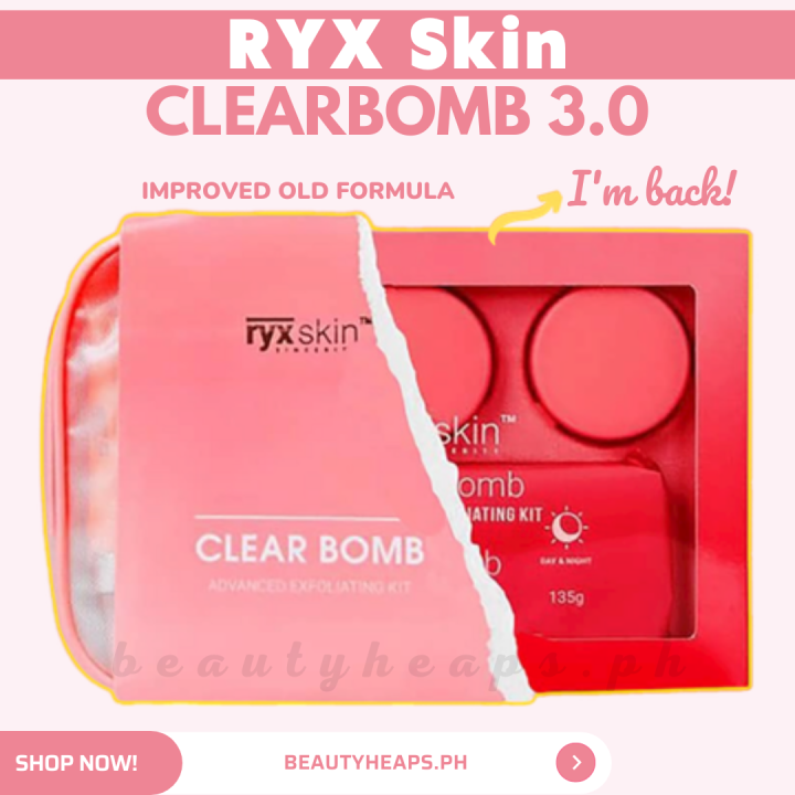 RYX Skin New & Improved Clear Bomb 3.0 | Beauty Skincare Acne Melasma ...