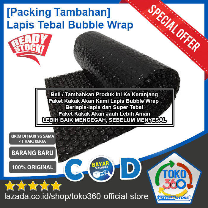 [Packing Tambahan] Extra Bubble Wrap Lapis Tebal + Sticker Fragile ...