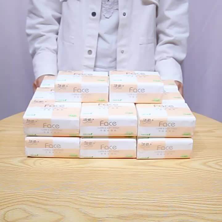 Clean and Soft face Paper extraction 3 Layer 100 Pumping 20 Household ...