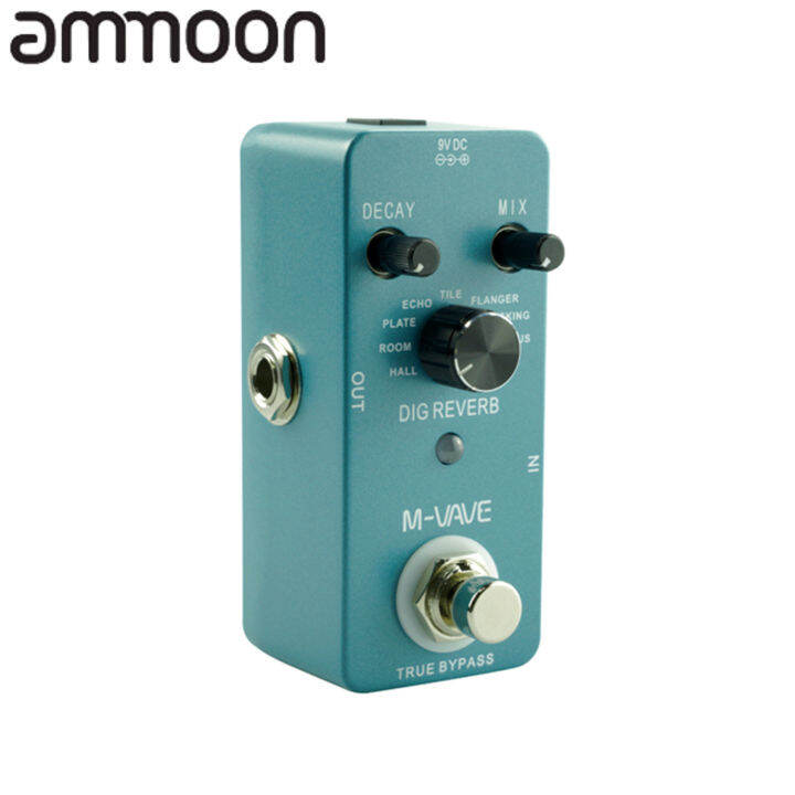 M-VAVE DIG REVERB Digital Reverb Guitar Effect Pedal 9 Reverb Types ...