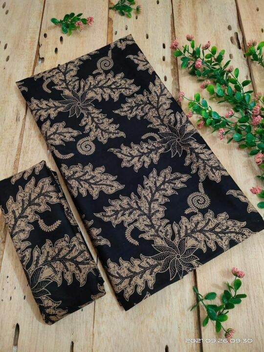 Kain Batik Printing Halus Motif Godong Jati Kain Meteran Bagus Buat ...