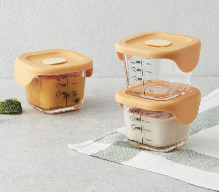 LocknLock New Bigger Baby Food Container 260ml 3P | Lazada.co.th