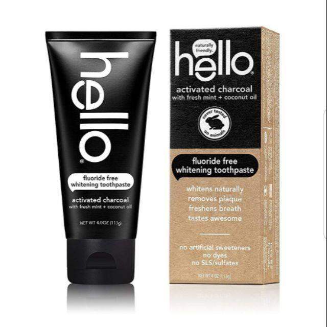Authenticxx Hello Oral Care Charcoal Teeth Whitening Toothpaste | Lazada PH
