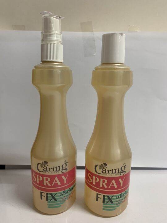 Caring Spray Fix แคริ่ง สเปรย์แข็งพิเศษ 220มล. ฟิกซ์ แบบสเปรย์และแบบ ...