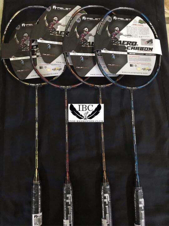 Felet Aero Carbon Badminton Racket Aero Carbon Technology Red Blue Gold ...