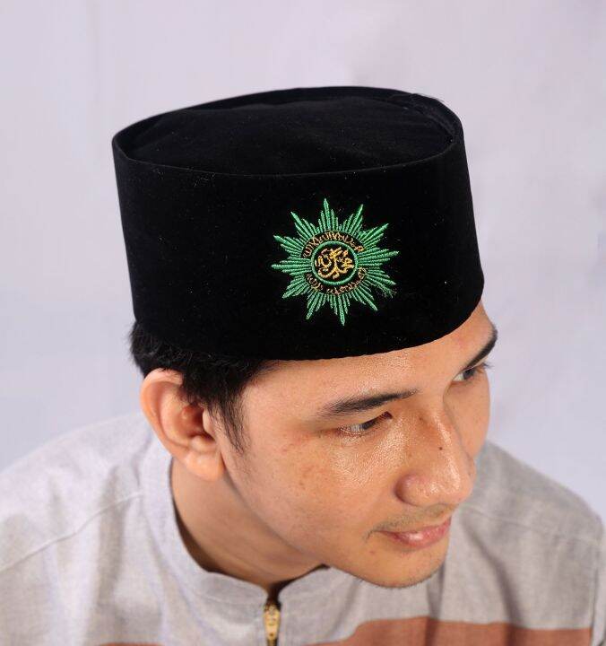 Peci Songkok Kopiah Nasional Beludru Hitam Logo Muhammadiyah Dewasa dan ...