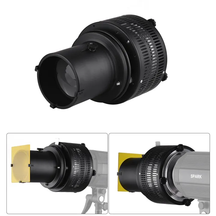 Metal Bowens Mount Focusing Snoot Reflector Flash Diffuser for ...