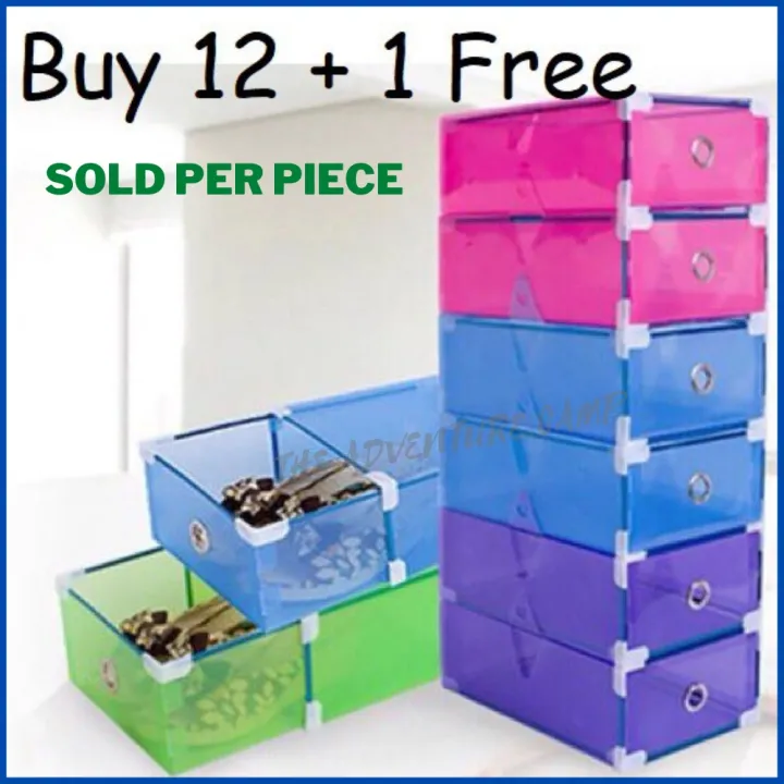 T4K Shoe Box Organizer Drawer Type Shoebox Storage Shoerack Sold Per ...