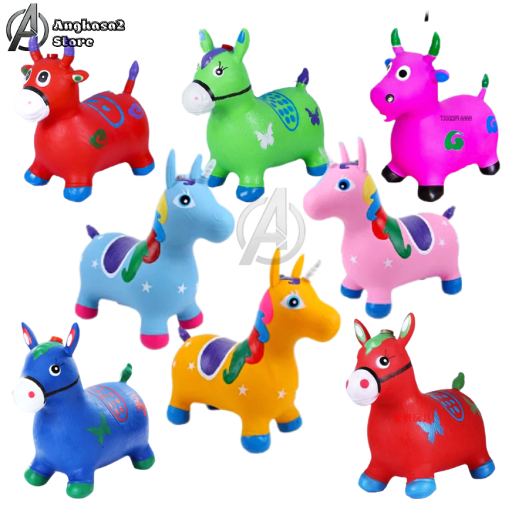 Jumping Animal Musik Hewan Kuda Kudaan Karet Mainan Anak | Lazada Indonesia