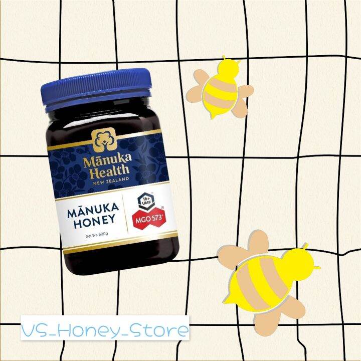Manuka Health น้ำผึ้งมานูก้า ของเเท้ 100% จากประเทศนิวซีเเลนด์ MGO573.+500g | Lazada.co.th
