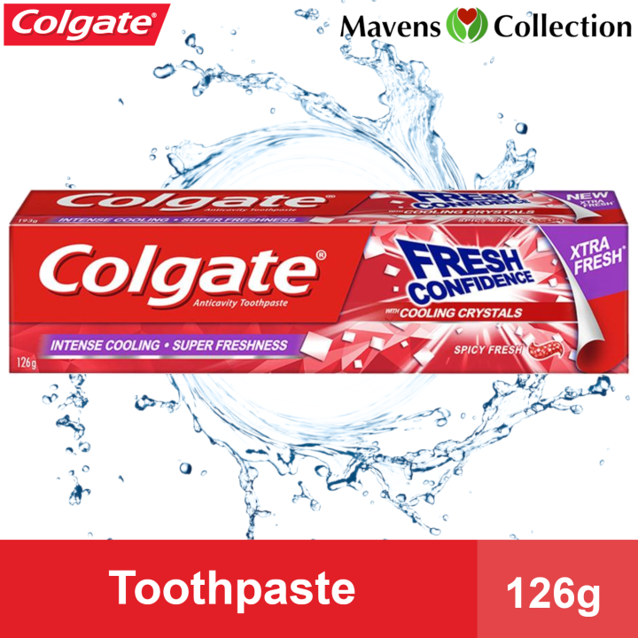 Colgate Toothpaste Fresh Confidence With Cooling Crystals Spicy Fresh ...