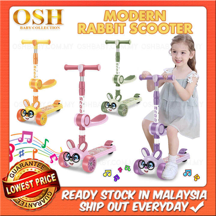 MODERN RABBIT SCOOTER Kids Scooter With Seat Music Skuter Budak ...