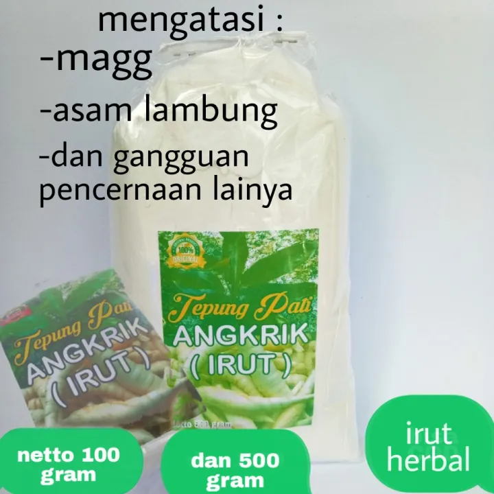 pati irut,atau tepung pati irut/angkrik herbal,bermanfat buat kesehatan ...