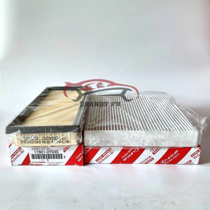 Combo Air & Cabin Filter DUO - Toyota Vios Gen3 Gen4 2014-2021 | Lazada PH