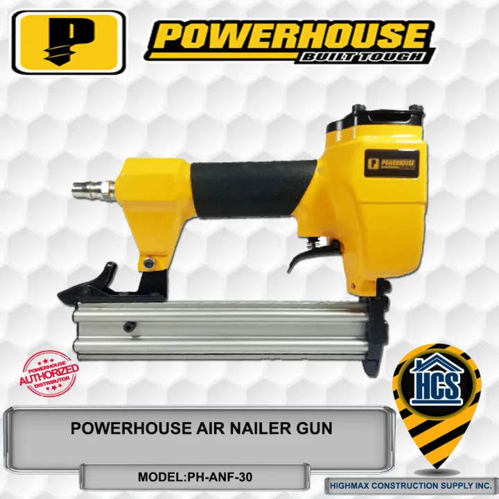 PowerHouse T-Type Air Nailer Gun w/ Anti Struck (PH-ANF-30) | Lazada PH