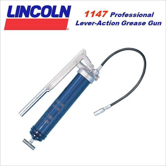 Lincoln 1147 Heavy Duty Lever-Action Grease Gun with 18-inch Whip Hose ...