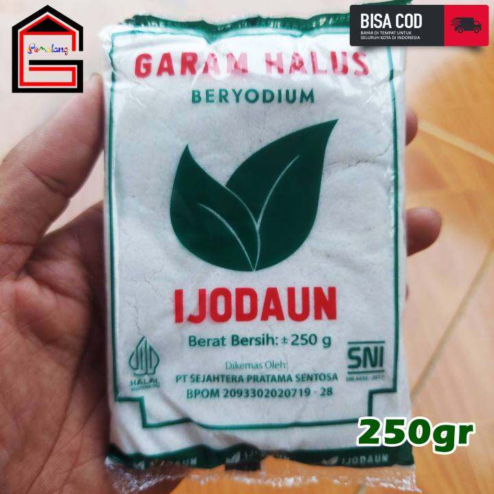 TERMURAH - Garam Dapur Halus / Garam Masak Cap Ijo Daun 250gr Beryodium ...