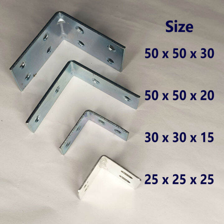 Useful Chrome L-bracket 25x25x25 / 50x50x30 / 30x30x15 / 50x50x20mm ...