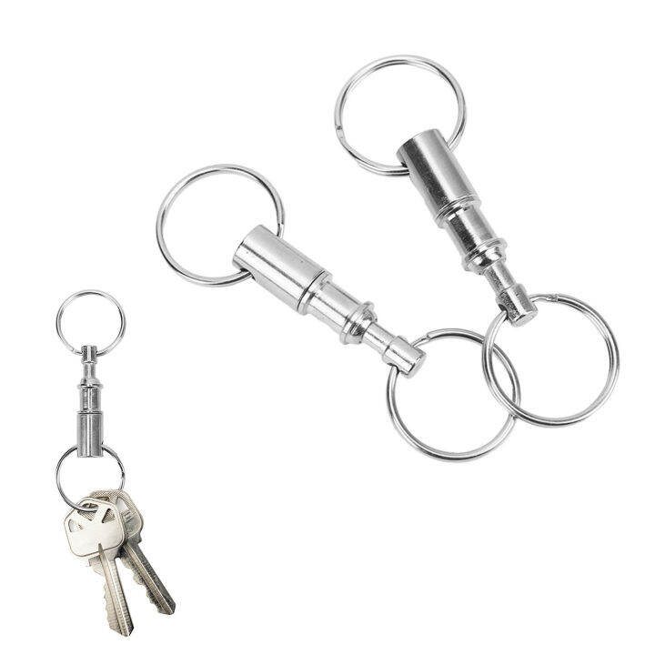 Dual Quick Release Keyring Classic Double Split Ring Key Ring ...