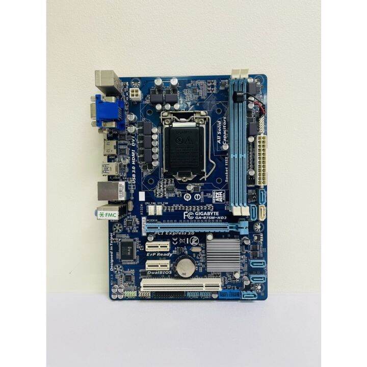 GIGABYTE GA B75M-HD3 Desktop 3RD GEN Motherboard B75 Socket LGA 1155 i3 ...