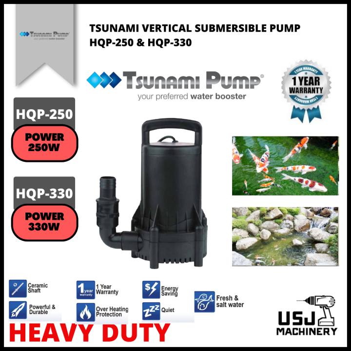 Tsunami Vertical Submersible Pump HQP-250 & HQP-330 | 1 Year Warranty ...