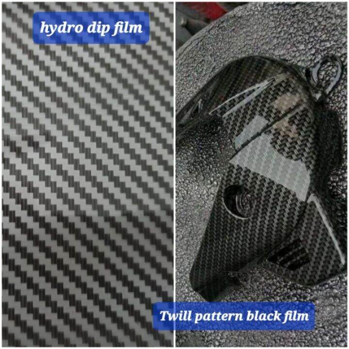 HYDRO DIP FILM BLACK TWILL PATTERN WATER TRANSFER FILM 0.5 X 1METER ...