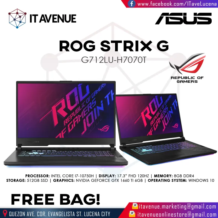 ASUS ROG STRIX G17 G712LU H7070T | Lazada PH