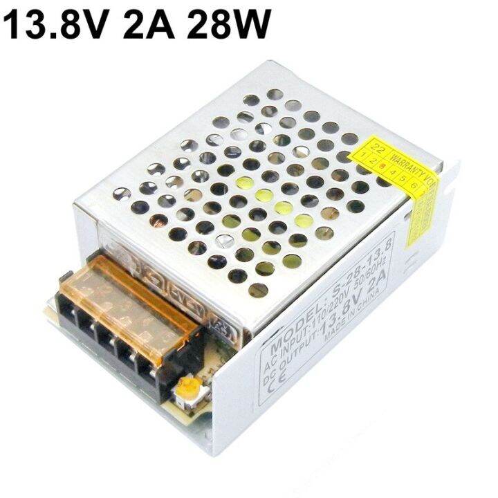 Regulated 13.8v 2a 28w Switching Power Supply 110v 220v Ac To Dc Access ...