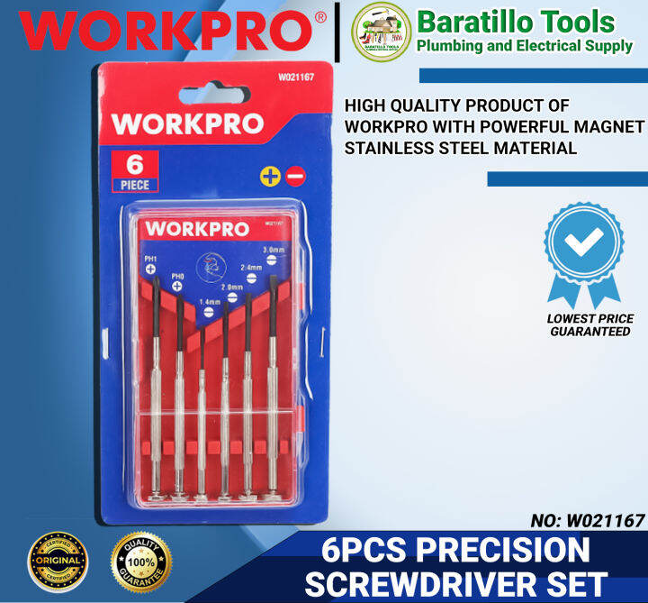 WORKPRO 6PCS Precision Screwdriver Set W021167 | Lazada PH
